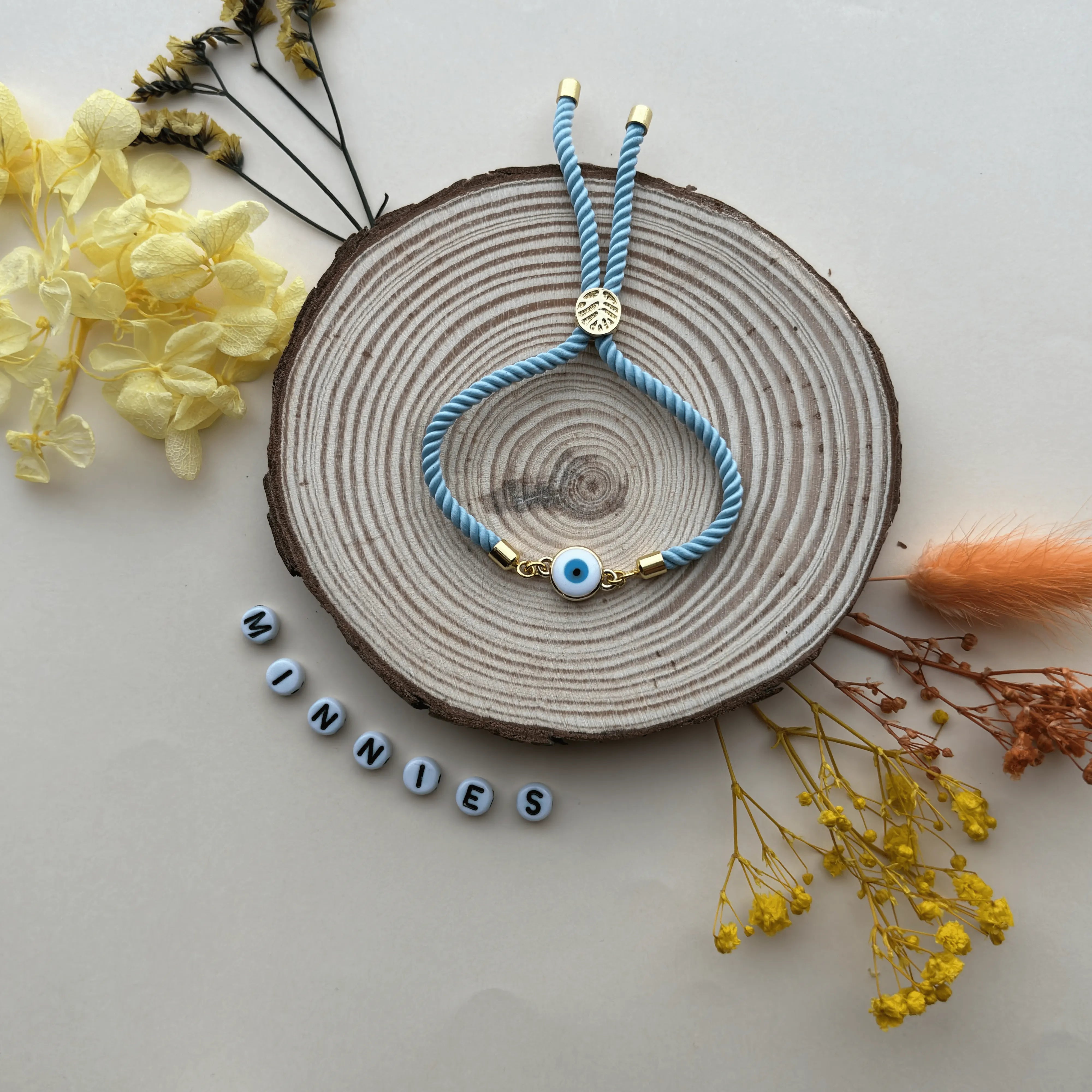 Boys Blue Evil Eye Cord Bracelet – Minnie's World